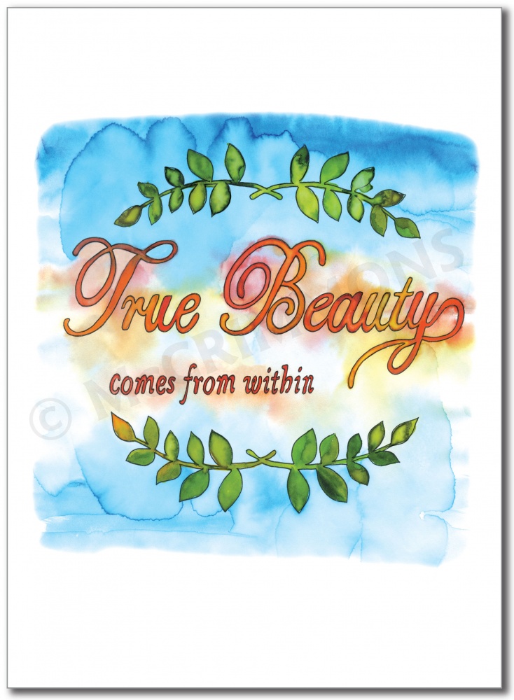 What is Beauty: True beauty comes from within - Banner BAN669