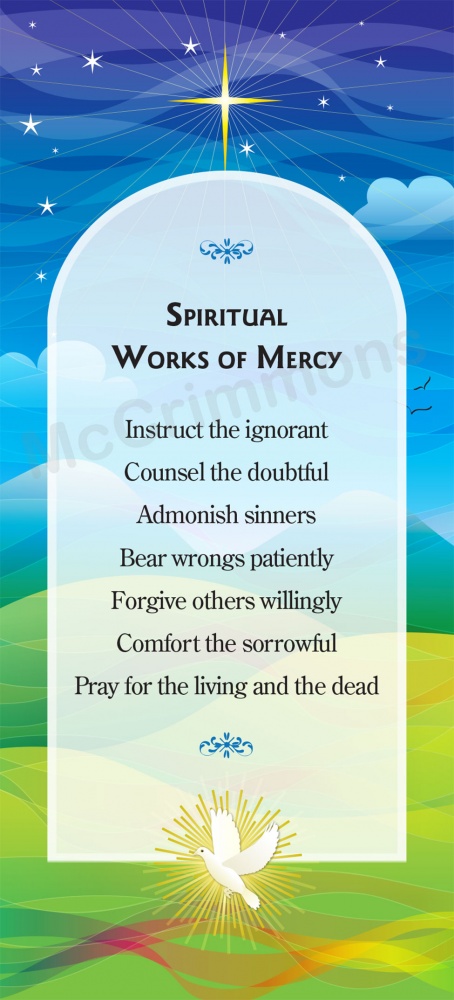 Spiritual Works of Mercy - Banner BAN1630