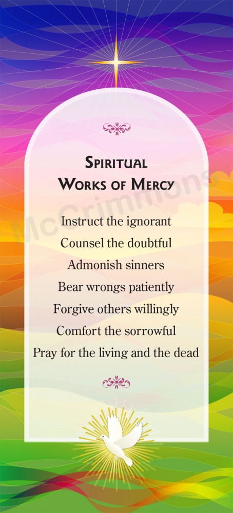 Spiritual Works of Mercy - Display Board 1629