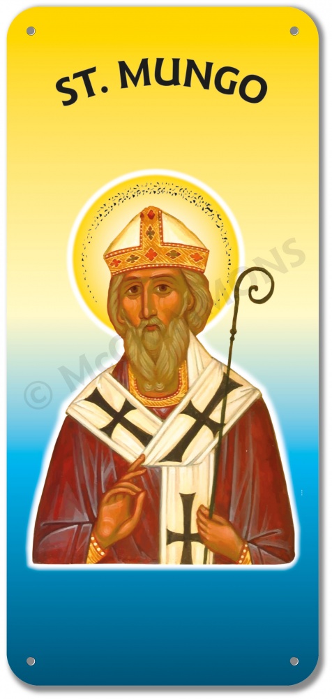 St. Mungo - Display Board 1095, McCrimmon saints collection, church banner,