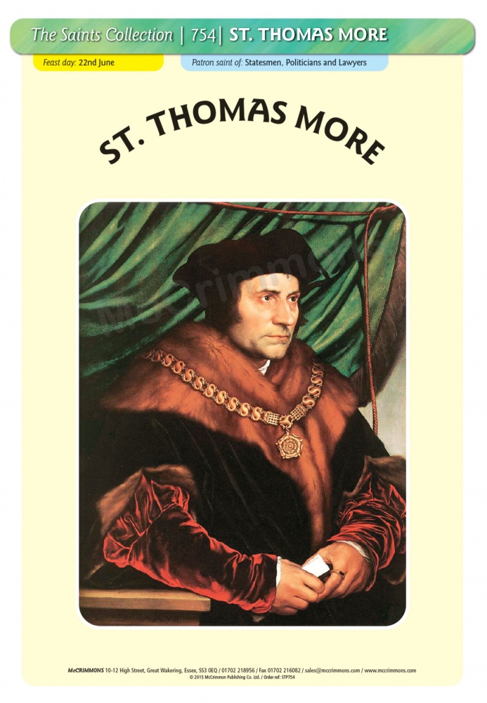 St. Thomas More - A3 Poster (STP754)