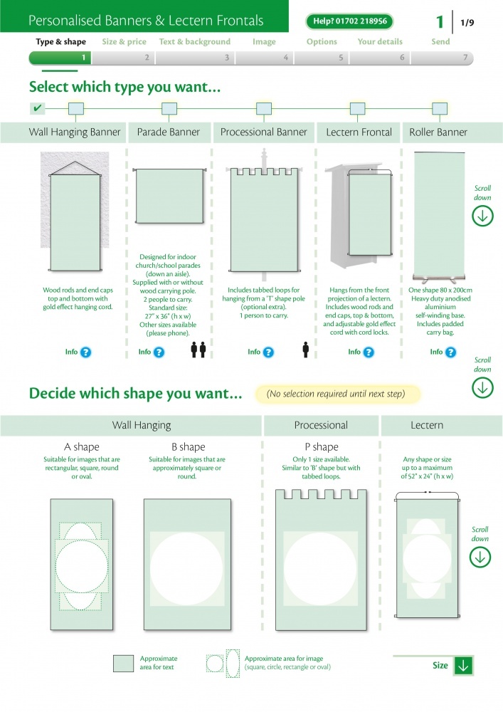 online PDF church banner order form