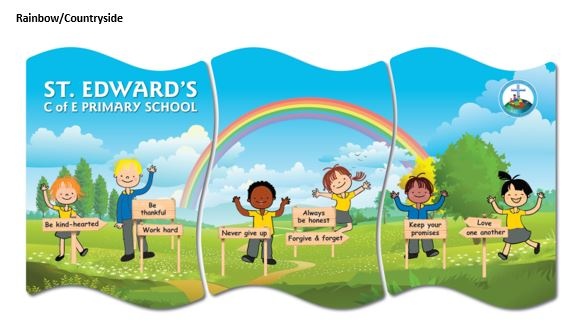 Core Value Triptych Display Board
